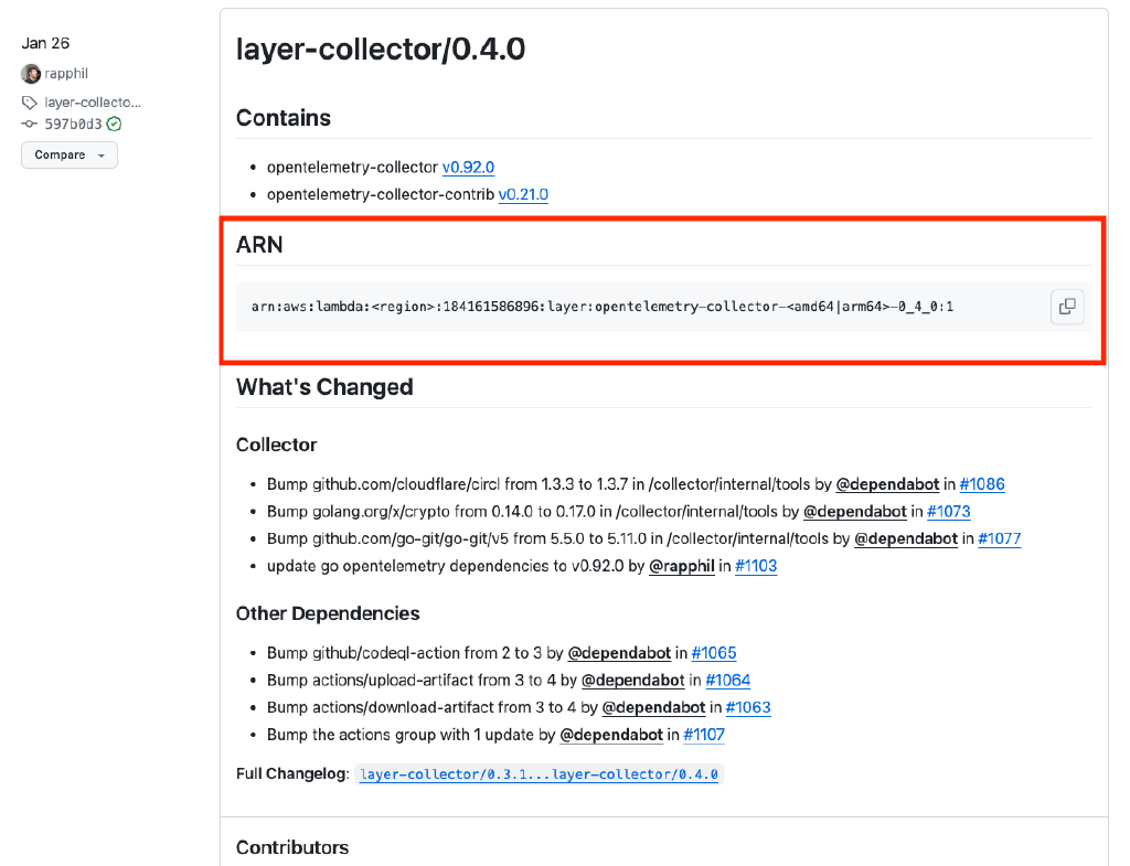 The OpenTelemetry Community Lambda layers · It's not easy being genes.